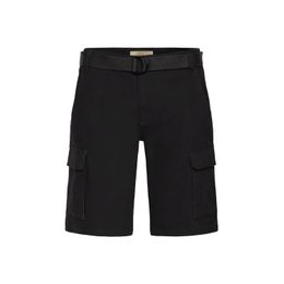 Cargoshorts Blend "Cargoshorts BHMBelos", Herren, Gr. L, N-Gr, schwarz, Obermaterial: 98% Baumwolle CO. 2% Elasthan EL., Hosen