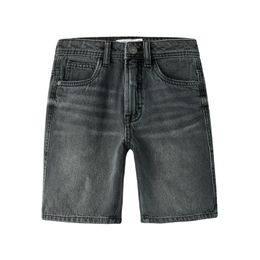 Jeansshorts name it "NKMRYAN REG L DNM SHORTS 6750-DM NOOS", Jungen, Gr. 164, N-Gr, schwarz denim detail:washed, Denim/Jeans, Obermaterial: 100% Baumwolle, unifarben, regular fit kurz, Jeans Jeansshorts, Baumwolle