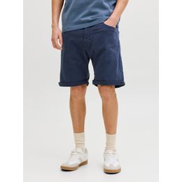 Jack & Jones Chinoshorts JACK & JONES "JPSTRICK ALLEN ICON SHORTS SRT SN", Herren, Gr. L, N-Gr, navy blazer, Web, Obermaterial: 97% Baumwolle, 3% Elasthan, unifarben, regular fit normal, Hosen Chinoshorts