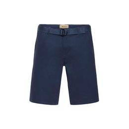 Chinoshorts Blend "Chinoshorts BHMBelo", Herren, Gr. L, N-Gr, blau (marineblaus), Obermaterial: 98% Baumwolle CO. 2% Elasthan EL., Hosen Chinoshorts