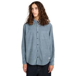 Langarmhemd Element "Button Down Regular Corduroy", Herren, Gr. M, US-Gr&ouml;&szlig;en, blau mirage, Obermaterial: 100% Walkfrottier;, Hemden