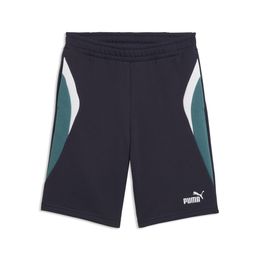 Sporthose Puma "Essentials Block Shorts Jungen", M&auml;dchen, Gr. 140, Normalgr&ouml;&szlig;en, new navy blau, Obermaterial: 68% Baumwolle, 32% Polyester. Tasche &ndash; Oben: 100% Baumwolle, regular fit, Hosen Sporthose