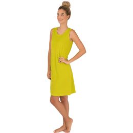 WEWO-Fashion Damenbademantel WEWO FASHION "048" Gr. XS, gr&uuml;n (apple), L:95cm, Leichtfrottier, Hausm&auml;ntel, leichtes Strandkleid