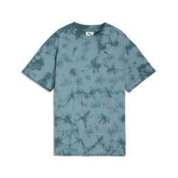 T-Shirt Puma "Essentials Relaxed Tie Dye T-Shirt Jugendliche", Jungen, Gr. 128, emerald ice gr&uuml;n, Obermaterial: 100% Baumwolle. Rippe: 4% Elasthan, 96% Baumwolle, relaxed fit, Rundhals, Shirts T-Shirt