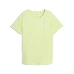Trainingsshirt Puma "RUN CLOUDSPUN T-Shirt Damen", Damen, Gr. XXL, apple spritz gr&uuml;n, Obermaterial: 94% Polyester, 6% Elasthan, Rundhals, Shirts