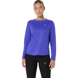 Laufshirt asics "asics CORE LS TOP", Damen, Gr. S, cobalt burst, Obermaterial: 100% Polyester, Shirts Laufshirt, lang&auml;rmlig, mit reflektierenden Details, f&uuml;r Training und Laufen