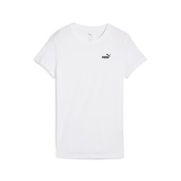 T-Shirt Puma "ESS Small No. 1 Logo T-Shirt Damen", Damen, Gr. L, wei&szlig;, Obermaterial: 100% Baumwolle. Kragen: 70% Baumwolle, 30% Polyester, clean, regular fit, Rundhals, Shirts T-Shirt