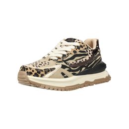 Sneaker Blowfish "Blowfish Sneaker Lederimitat/Textil", Damen, Gr. 37, schwarz (braun, schwarz), Lederimitat, Textil, Schuhe Sneaker