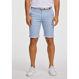 Chinoshorts LINDBERGH "Chino-Shorts Slim Fit", Herren, Gr. 3XL, blau (pastel blau), Obermaterial: 98% Baumwolle, 2% Elasthan, slim fit, Hosen Chinoshorts