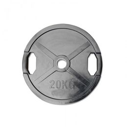 Hantelscheiben Gummi-Gripper - 50 mm - schwarz - 20 kg