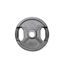 Hantelscheiben Gummi-Gripper - 50 mm - schwarz - 10 kg