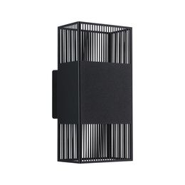 Paulmann LED Wandleuchte "Tharin", schwarz, 2, H: 25cm, 1 Stk., Leuchten, spritzwassergesch&uuml;tzt, LED Wandleuchte