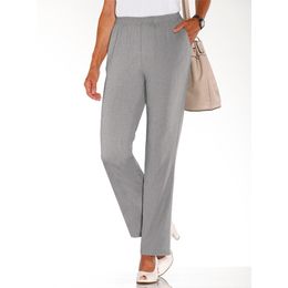 Schlupfhose Classic Basics, Damen, Gr. 38, Normalgr&ouml;&szlig;en, grau (steingrau), 98% Polyester, 2% Elasthan, unifarben, lang, Hosen Schlupfhose