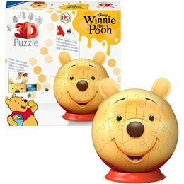 Puzzleball Ravensburger "Disney Winnie Puuh mit Ohren", bunt, Puzzles, KinderB:13cm H:15,9cm T:13cm, Kunststoff, Motiv, Made in Europe, B:13cm H:15,9cm T:13cm