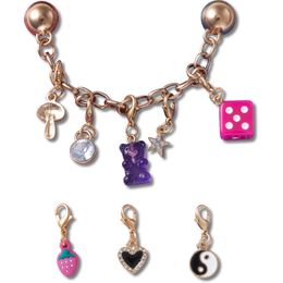 Schuhanstecker Crocs "Jibbitz&trade; "Custom Charm Chain", M&auml;dchen, bunt (multifarben), Acryl, PVC, Zinklegierung, Schuhzubeh&ouml;r Schuhanstecker, Schuh-Dekoration mit Charm-Kette und Anh&auml;ngern