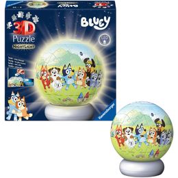 Puzzleball Ravensburger "Nachtlicht Bluey", bunt, Puzzles, KinderB:13cm H:15,9cm T:13cm, Kunststoff, Motiv, beleuchtet, B:13cm H:15,9cm T:13cm