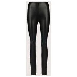 Madeleine Mode Leggings MADELEINE "Leggings Glanzvolle Stretch-Leggings in Leder-Optik", Damen, Gr. 20, N + K Gr, schwarz, Obermaterial: 95% Polyester PES. 5% Elasthan EL., Modern, normal, Hosen Leggings