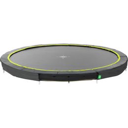 Bodentrampolin EXIT "Silhouette", schwarz (schwarz, schwarz), Trampoline, Kinder, &Oslash; 427cm