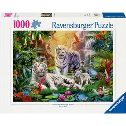 Puzzle Ravensburger "Familie der Wei&szlig;en Tiger", bunt, Puzzles, KinderB:70cm H:50cm, Pappe, Made in Germany, B:70cm H:50cm