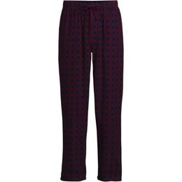 LANDS' END Flanell-Pyjamahose, Herren,  Rot, Baumwolle, by Lands' End