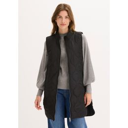 bonprix Ultraleichte Steppweste, schwarz, Gr.36, Steppweste, oversized
