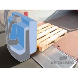 Metalmec klappbare Ladeboardwand MS040AC/1315 - 1262x1315 mm / Stahlscharniere