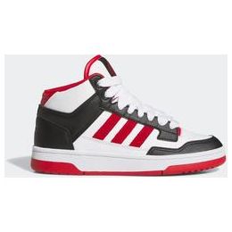 Sneaker Adidas SPORTSWEAR "RAPID COURT MID", M&auml;dchen, Gr. 39, wei&szlig; (core schwarz, team power rot 2, ftwr wei&szlig;), Leder, Synthetik, Schuhe Sneaker, Sneaker, Schn&uuml;rboots, Winterschuhe, f&uuml;r Kinder & Jugendliche