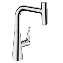 Hansgrohe Metris Select M71 K&uuml;chenarmatur, ausziehbar, schwenkbar, 73822000,