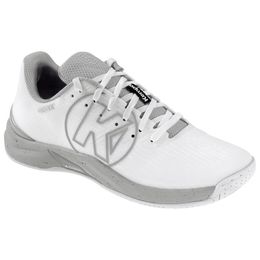Hallenschuh Kempa "Hallen-Sport-Schuhe Attack Pro 2.0 W Game Changer", Damen, Gr. 5, wei&szlig; (wei&szlig;, aqua), Obermaterial: 100% Textilmaterial TEXMAT., Schuhe Hallenschuh