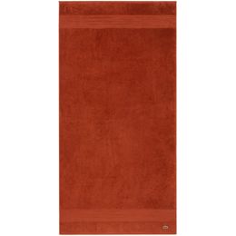 Duschtuch Lacoste "LLECROCO", terrebattue, B:70cm L:140cm, Frottier, Baumwolle, Handt&uuml;cher, mit Label-Applikationen