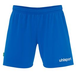 Shorts Uhlsport "Shorts Center Basic Shorts FTP Women", Herren, Gr. L, US, blau (azurblau), Obermaterial: 100% Polyester Pol. recyc.., Hosen Shorts