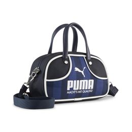 Tragetasche Puma "Puma 1976 2,5 l Mini-Tragetasche Damen", Damen, Gr. B/H/T: 10,5cm x 13,5cm x 9,5cm onesize, new navy wei&szlig; blau, Polyester, Taschen