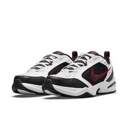 Sneaker Nike "AIR MONARCH IV (4E)", Herren, Gr. 42, wei&szlig;, schwarz, Leder, Synthetik, Textil, Schuhe Sneaker