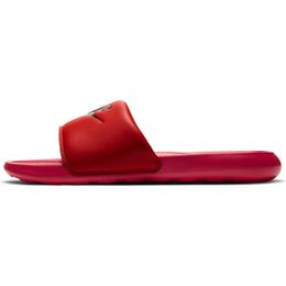 Badesandale Nike Sportswear "VICTORI ONE SLIDE", Herren, Gr. 42,5, rot, Synthetik, Schuhe Schlappen Badelatschen Pantolette, Badelatschen