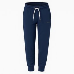Jogginghose Kempa "Jogginghose STATUS", Herren, Gr. L, US, blau (marine), Obermaterial: 72% Baumwolle CO. 28% Polyester PES., Hosen Jogginghose