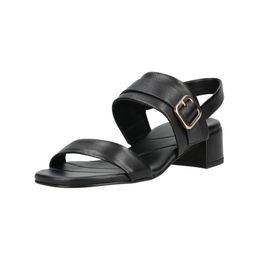 H&ouml;gl Riemchensandale H&Ouml;GL "H&ouml;gl Sandalen Leder", Damen, Gr. 37,5, schwarz, Leder, Schuhe Riemchensandale