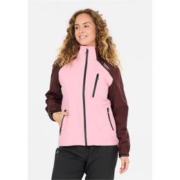 Outdoorjacke WEATHER REPORT "CAMELIA W-PRO15000", Gr. 42, mint, 94% Polyester, 6% Elasthan, bedruckt, mehrfarbig, normal, ohne Ausschnitt, Jacken Outdoorjacke, mit wasserdichter Beschichtung