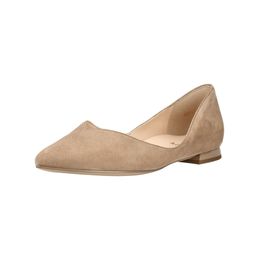 H&ouml;gl Ballerina H&Ouml;GL "H&ouml;gl Ballerinas Veloursleder", Damen, Gr. 37,5, taupe, Veloursleder, Schuhe Ballerina