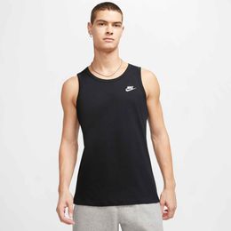 Tanktop Nike Sportswear "Men's Tank", Herren, Gr. M, schwarz, Obermaterial: 100% Baumwolle, Rundhals, Tops Tanktop, &auml;rmelloses Design, sportlicher Stil, Rundhalsausschnitt