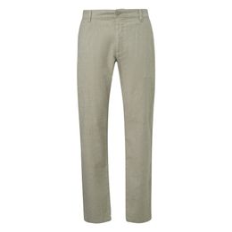 Stoffhose s.Oliver, Herren, Gr. 32, L&auml;nge 34, khaki, Web, Obermaterial: 58% Baumwolle, 40% Leinen, 2% Elasthan, meliert, lang, Hosen Stoffhose