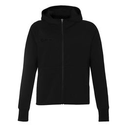 Trainingsjacke Kempa "Kapuzenjacke STMNT Women", Damen, Gr. L, schwarz, Obermaterial: 72% Baumwolle CO(Bio). 28% Polyester Pol. recyc.., Jacken Trainingsjacke