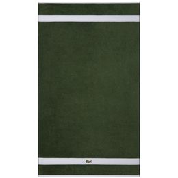 Badetuch Lacoste "LCASUAL", vert, B:90cm L:150cm, Frottier, Obermaterial: 100% Baumwolle, Handt&uuml;cher, Badetuch, mit Label-Applikationen und Bord&uuml;re
