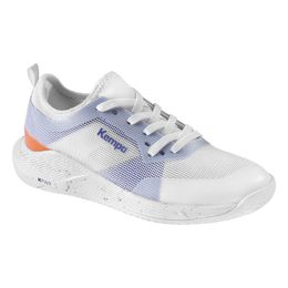 Hallenschuh Kempa "Hallen-Sport-Schuhe Kourtfly W", Herren, Gr. 10, wei&szlig; (wei&szlig;, lila), Obermaterial: 100% Textilmaterial TEXMAT., Schuhe Hallenschuh
