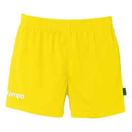 Shorts Kempa "Shorts Team Women", Herren, Gr. L, US, gelb (limonengelb), Obermaterial: 100% Polyester Pol. recyc.., Hosen Shorts