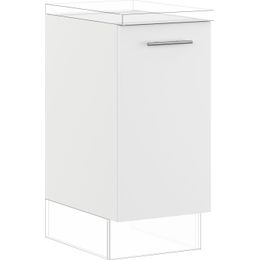 Auszugsunterschrank IMPULS K&Uuml;CHEN "Valencia", Breite/H&ouml;he: 40/72,3 cm, mit Soft-Close", wei&szlig;, B:40cm H:72,3cm T:57,6cm, Dekorfolie, Holzwerkstoff, Schr&auml;nke, vormontiert, mit Auszug, mit Beh&auml;lter f&uuml;r Wertstofftrennung