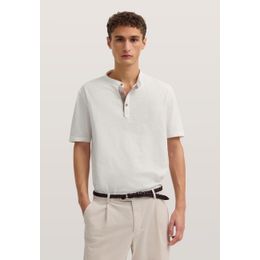 Poloshirt Bugatti, Herren, Gr. L, 20, ecru, 100% Baumwolle, unifarben, normal, ohne Ausschnitt, Shirts, mit einem Stehkragen