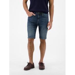 Shorts Lerros "Denim Bermuda aus flexiblem Baumwollmischgewebe", Herren, Gr. 31, classic navy, 99% Baumwolle, 1% Elasthan, Hosen Shorts