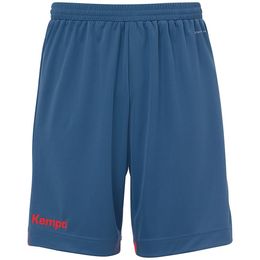Shorts Kempa "Shorts PLAYER", Herren, Gr. M, US, schwarz (ice grau, fluo rot), Obermaterial: 100% Polyester PES., Hosen Shorts