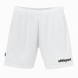 Shorts Uhlsport "Shorts Center Basic Shorts FTP Women", Herren, Gr. L, US, wei&szlig;, Obermaterial: 100% Polyester Pol. recyc.., Hosen Shorts
