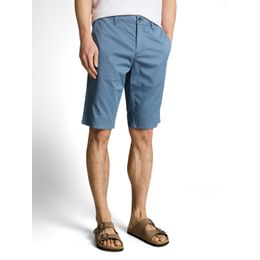 Webshorts Tom Tailor, Herren, Gr. 32, N-Gr, blau mini, Web, Obermaterial: 98% Baumwolle, 2% Elasthan, unifarben, regular fit kniefrei, Hosen, mit Stretch